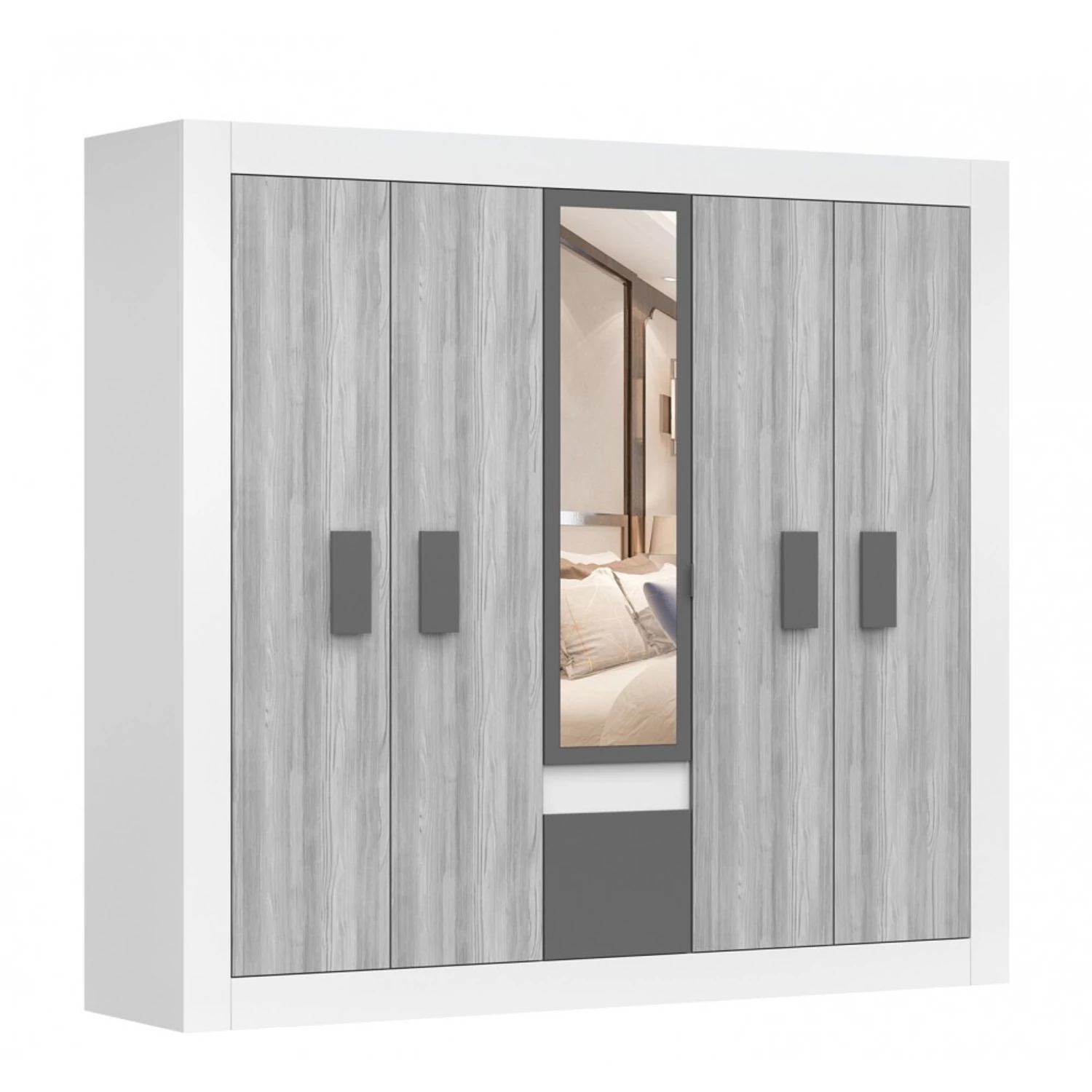 HELIOS 5D gardróbszekrény 231 cm - Gardróbszekrény