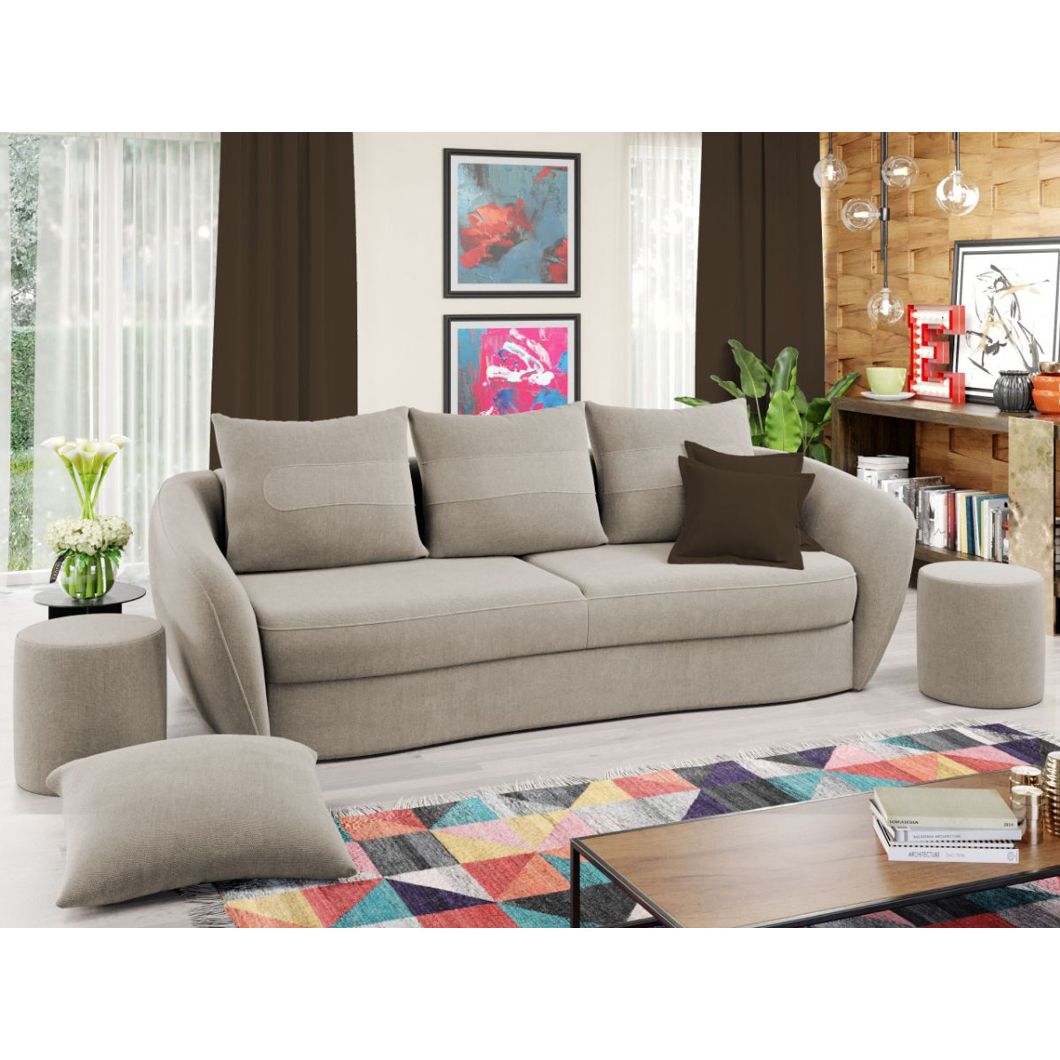 Ella krém kanapé - Kanapé