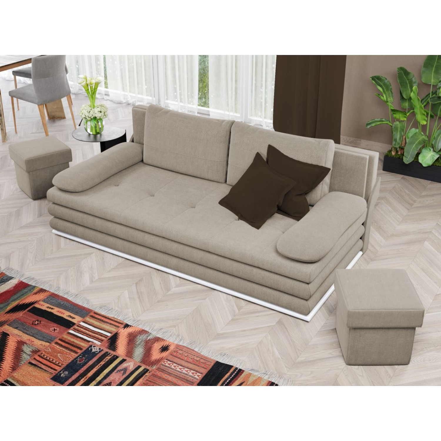 Mira krém kanapé - Kanapé