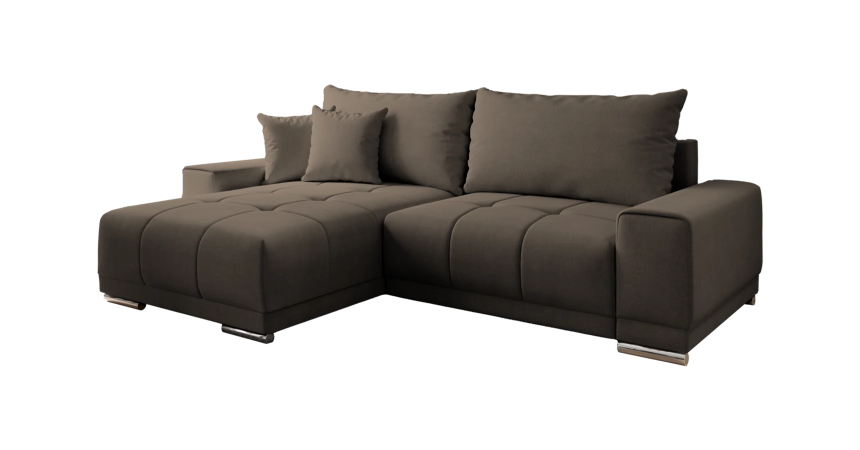 Kevin sarokülő l, barna - Sarokgarnitúra