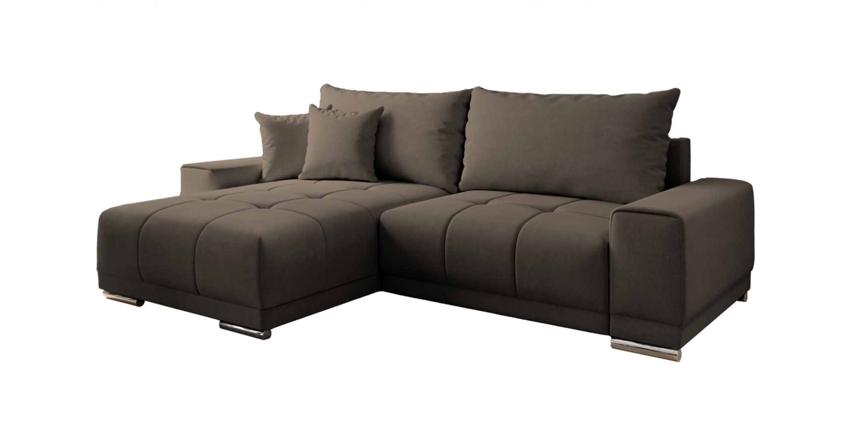 Kevin sarokülő l, barna - Sarokgarnitúra