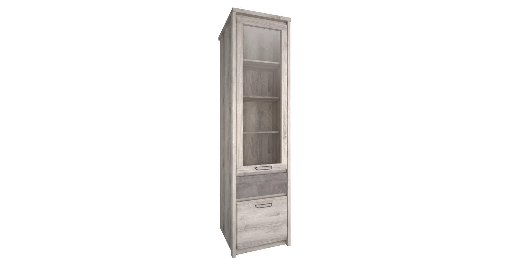 Vitrin 1D1W1S, nairobi gesztenye/onix, JESI - Vitrin