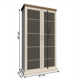 Lima w-1 vitrin sonoma - Vitrin